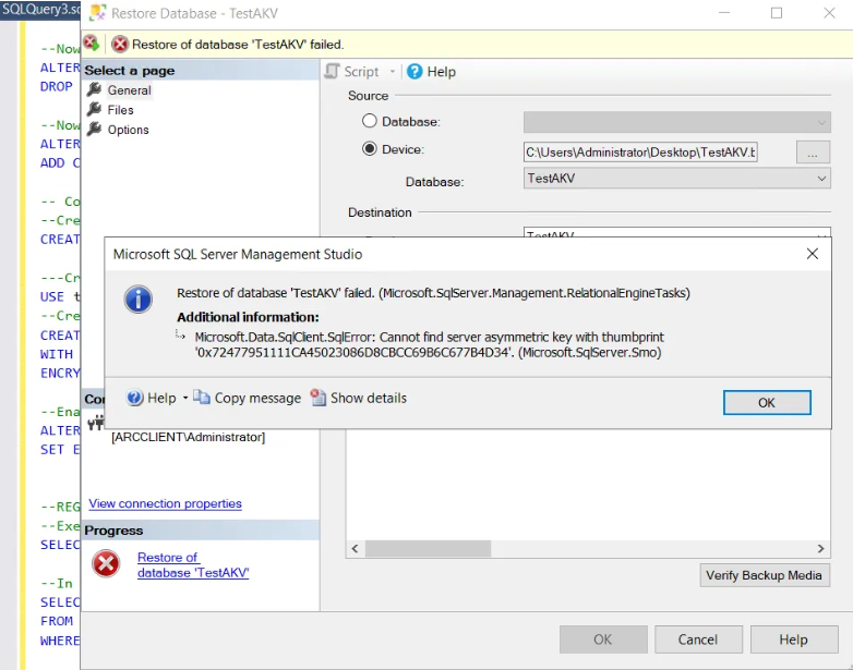 Azure SQL EKM (Extensible Key Management) with Azure Key Vault (AKV) for Secure Key Management ...