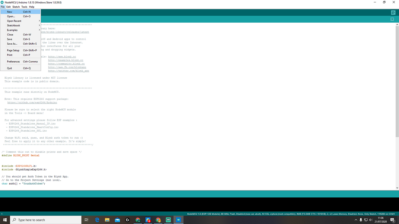 Cara Memprogram Servo Menggunakan Arduino Dan Blynk Di Windows By Naufal Gagambani Sumbi Medium