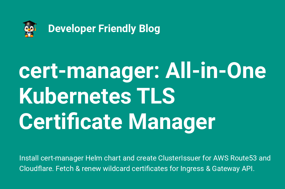 Manage SSL certificates for local Kubernetes clusters with cert-manager ...