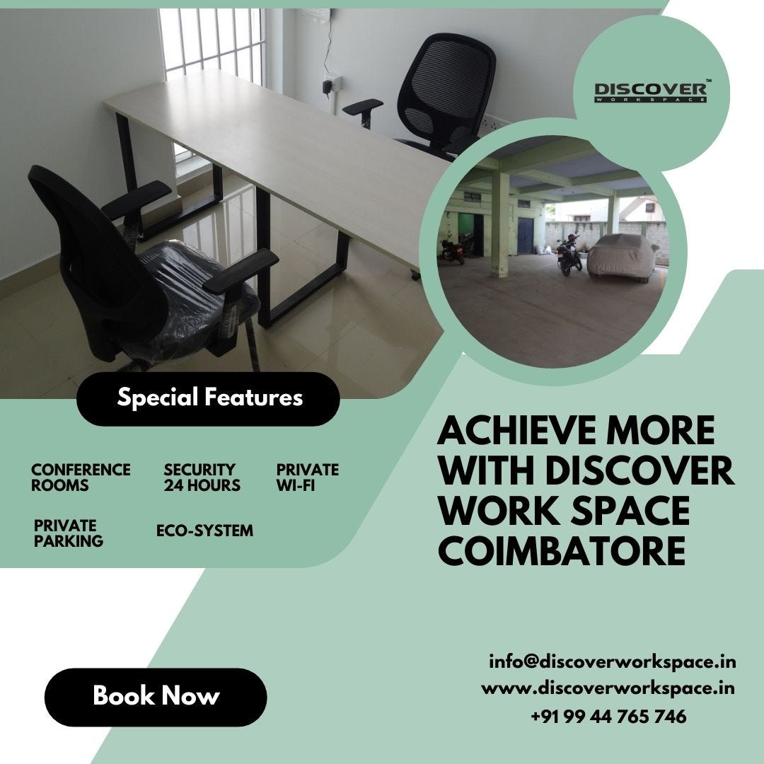 The Ultimate Co-Working Zone in Coimbatore by Discover Work Space | by ...