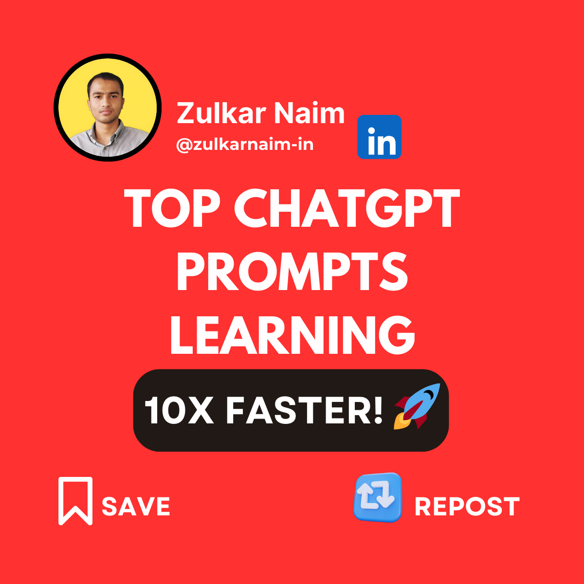 10 ChatGPT Prompts To Optimize Your LinkedIn Profile (FAST!) 👇 | by Zulkar Naim | Sep, 2024 | Medium