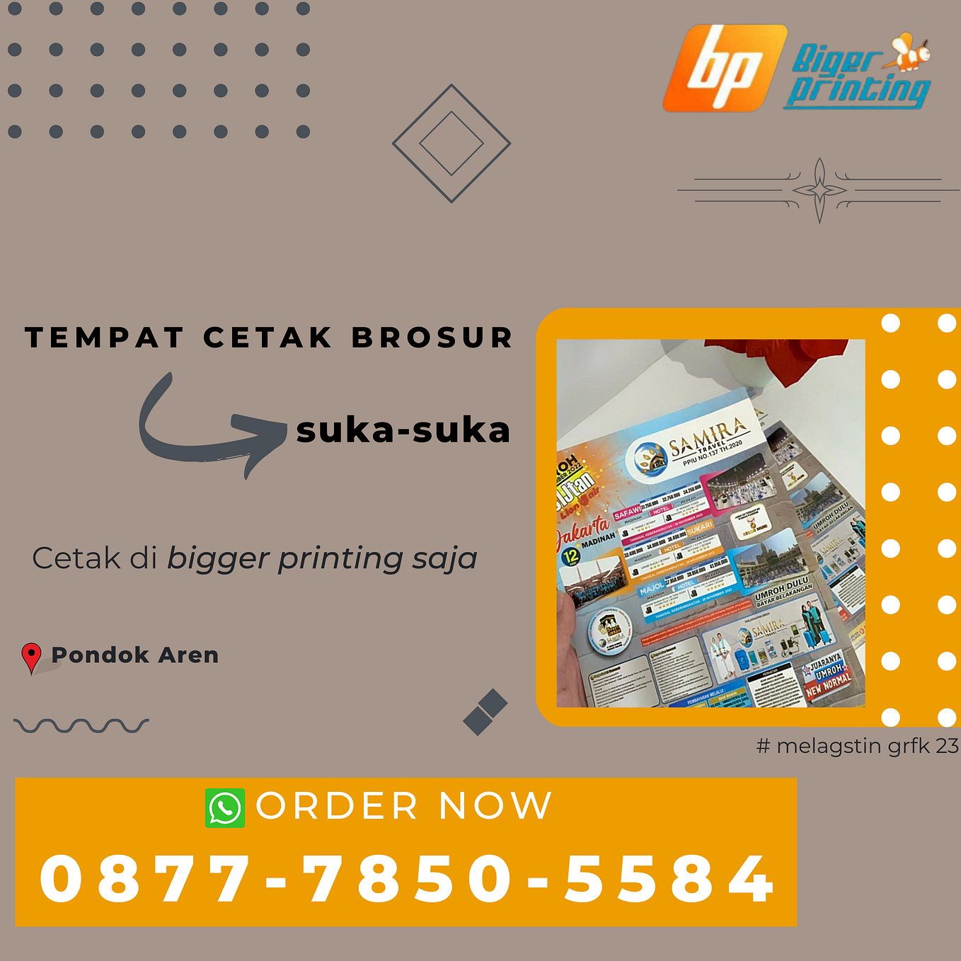 CETAK CEPAT, Wa./Call.0877-7850-5584, Jasa Pembuatan Brosur di Cisauk Kab. Tangerang Tempat ...