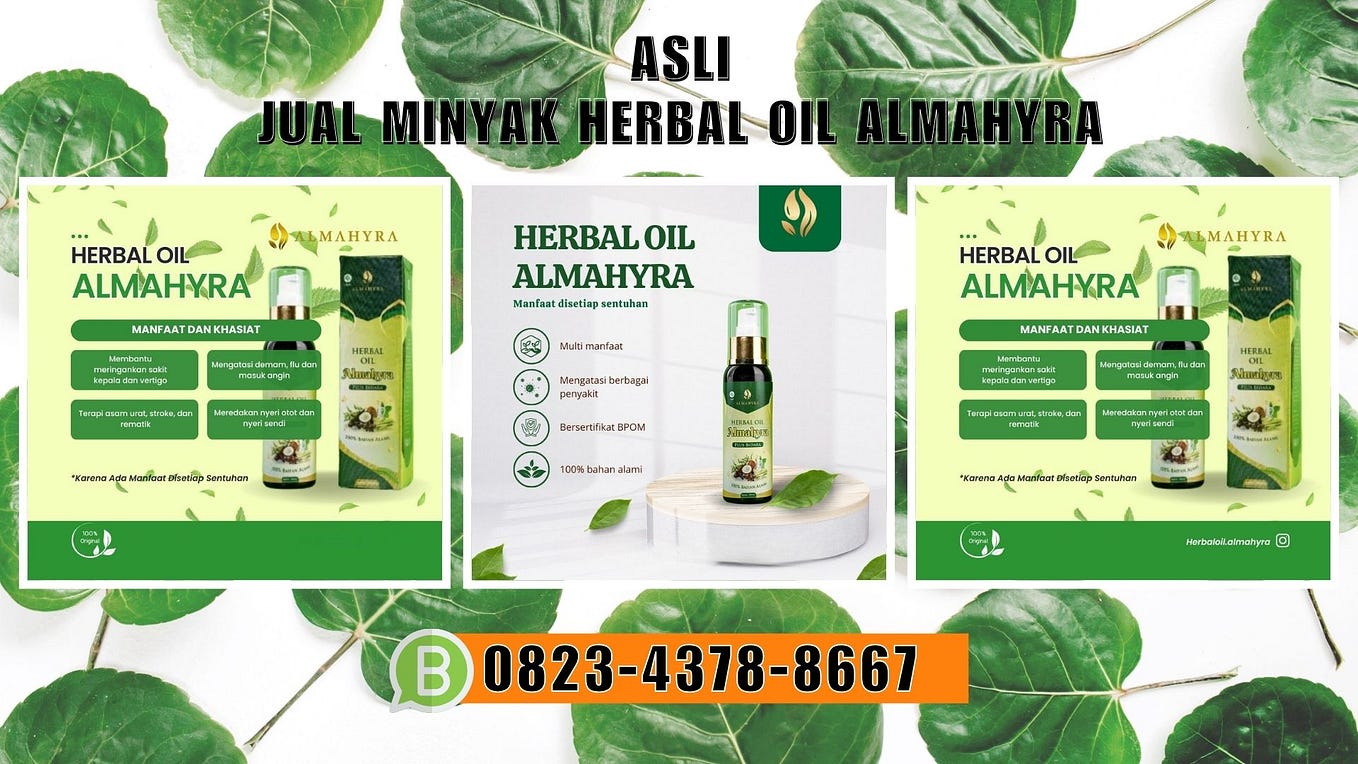 ASLI, WA 0823–4378–8667 Jual Herbal Oil Almahyra Cilegon ...