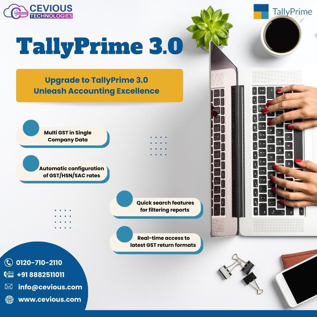 What is TallyPrime?. TallyPrime is a business software… | by Cevious Technologies Pvt Ltd | Medium