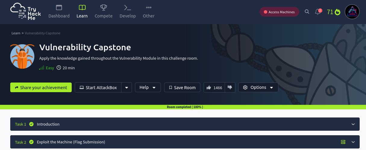 Exploit Vulnerabilities | Tryhackme Walkthrough | by Rahul Kumar | System Weakness