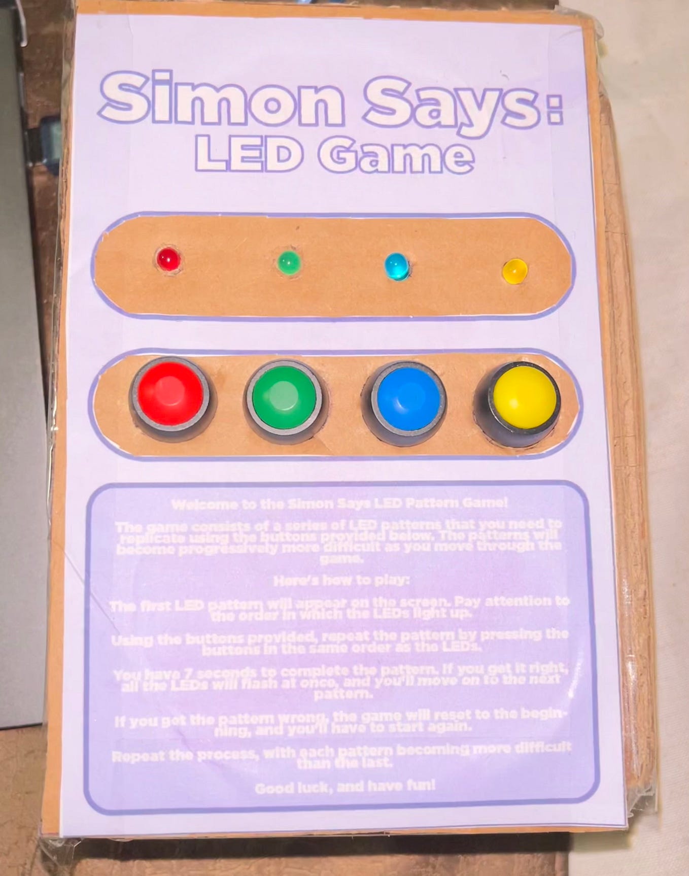Final Project: Simon Says. For my final project in my physical… | by Aryan Manas | Medium