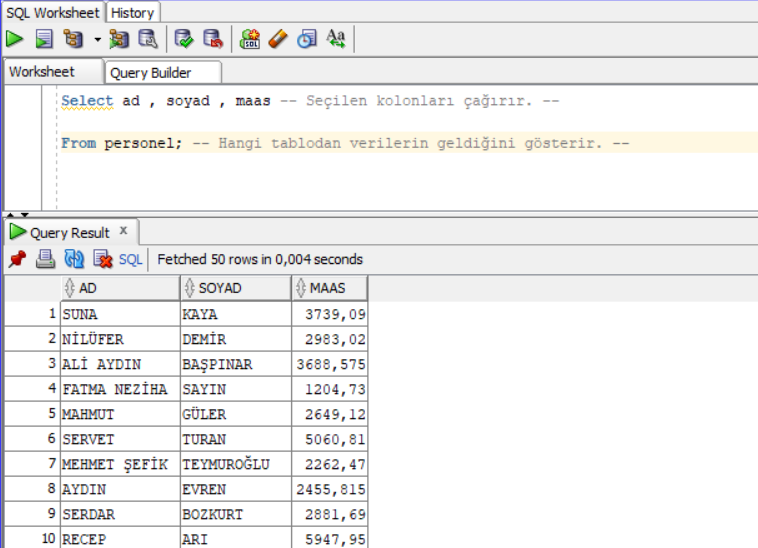 Oracle SQL’ de Karakter Fonksiyonları | by Bekir Tuğra Karabulut | Oct, 2024 | Medium