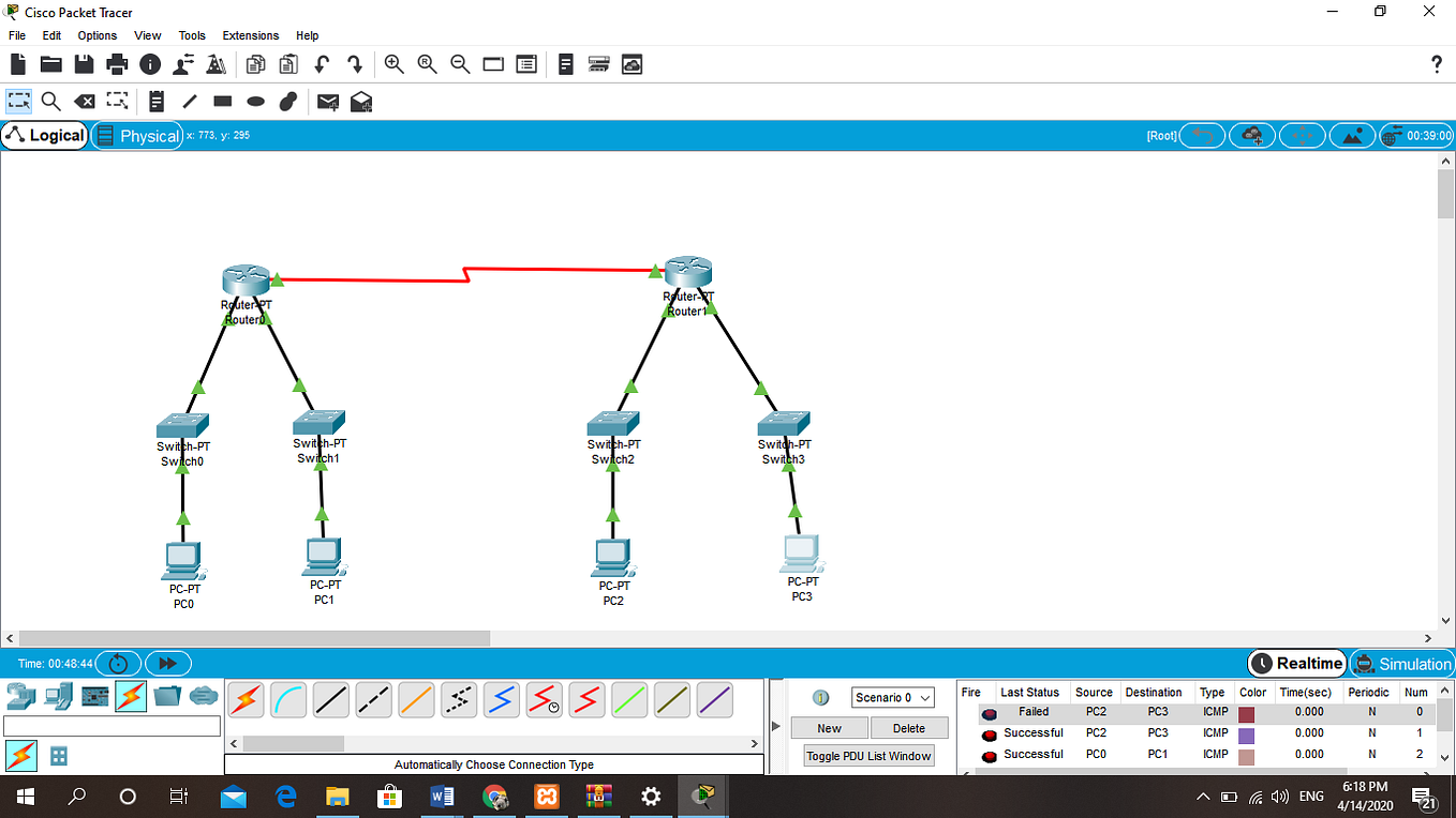 4 LANs and 2 Routers with Packet Tracer | by Rudy Wijaya | Medium