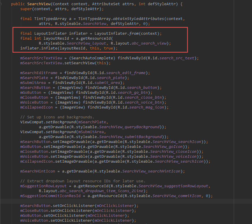 the code was source of `android.support.v7.widget.SearchView` | by Dennis Lee | Medium