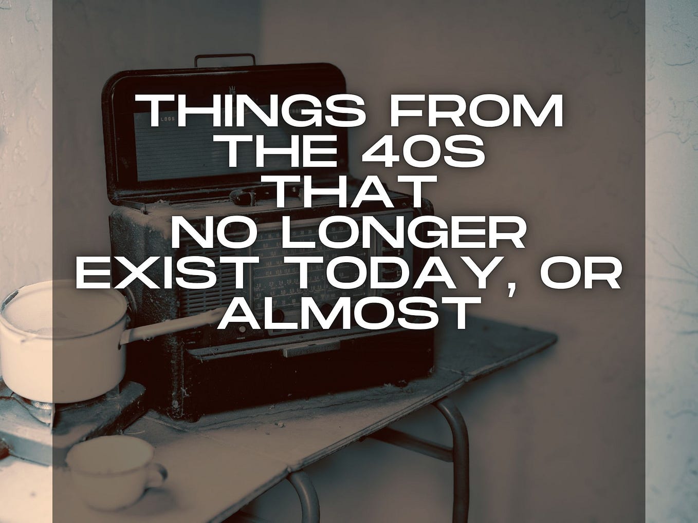 Things from the 70s that no longer exist | by Renato Bongiovanni | Medium