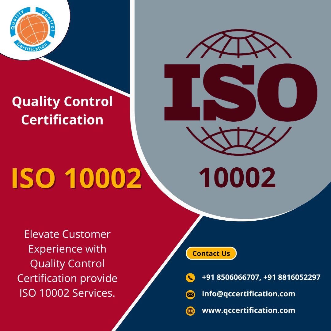 ISO 10002 Certificate | Quality Control Certification - Vaibhav Aggarwal - Medium