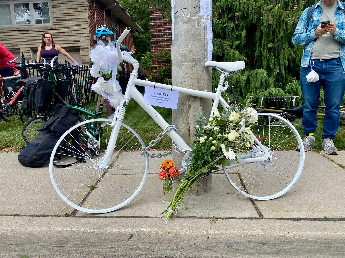 Ghost Bike Memorial Ride: Oakville | by Joey Schwartz | Medium