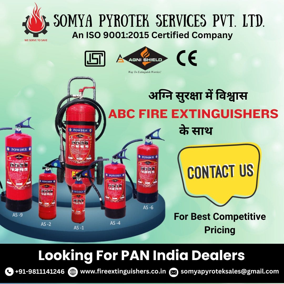 Buy 1 KG ABC Fire Extinguishers Online At Agni Shield - Somya Pyrotek Services - Medium