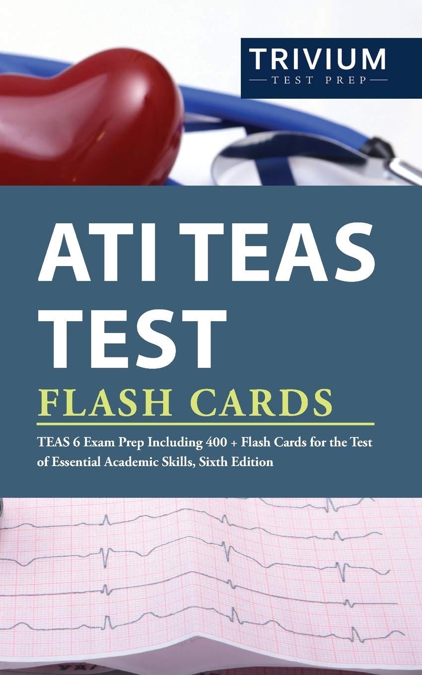 [PDF][BEST]} ATI TEAS Flash Cards: TEAS 6 Test Prep Including Over 400 ...