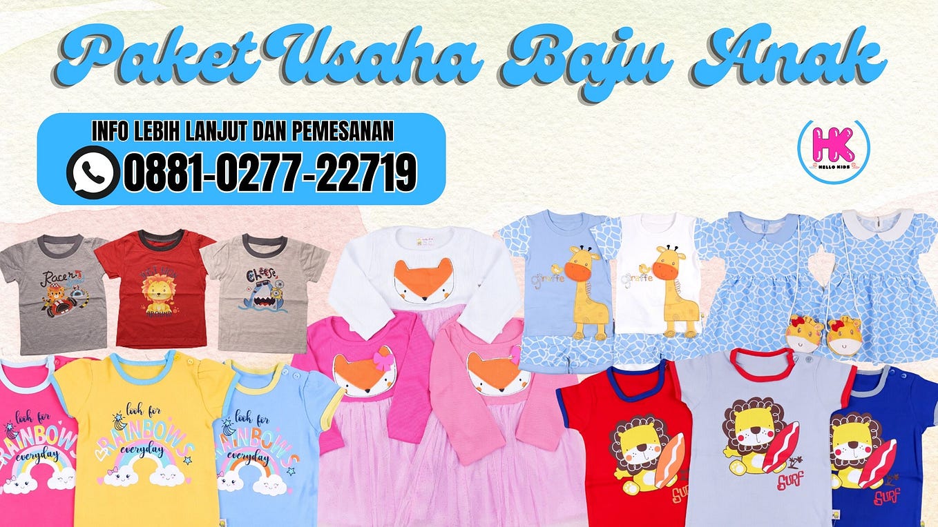 STOK TERBATAS!! 0881–0277–22719, Paket Usaha Baju Anak Newborn di ...