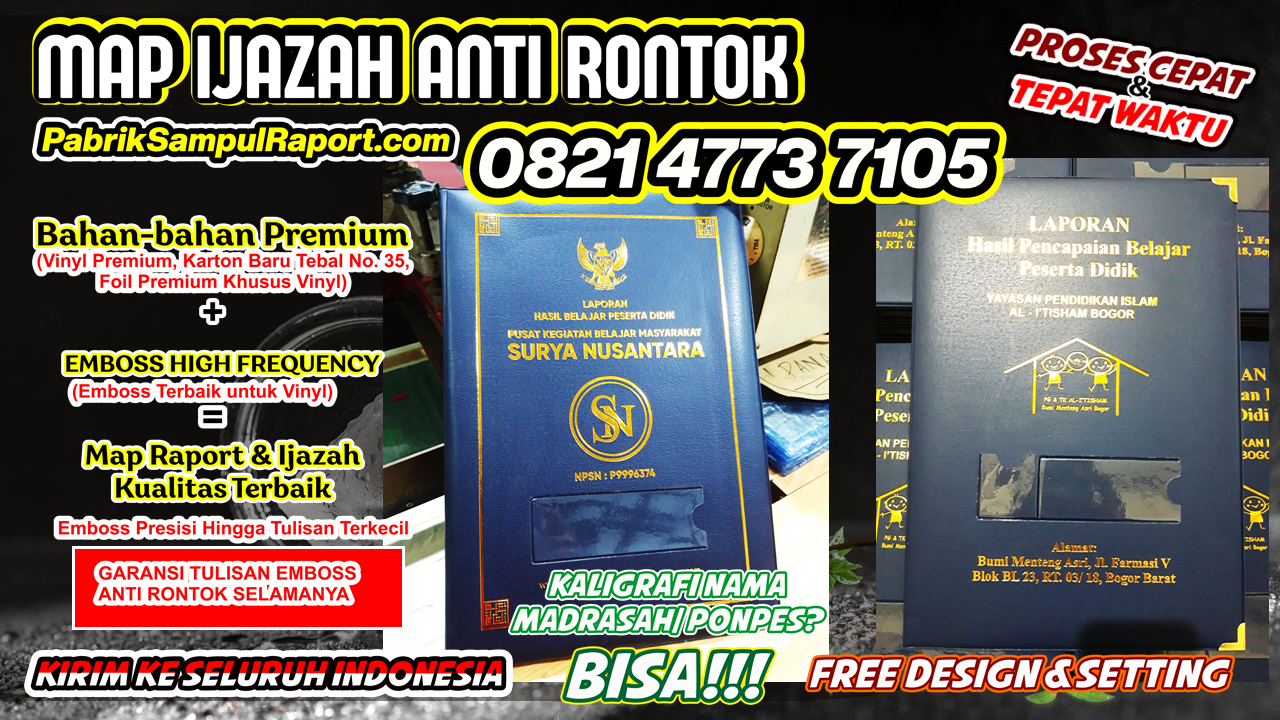 0821–4773–7105 Sampul Ijazah Plastik Map Raport di Pesisir Barat | by ...