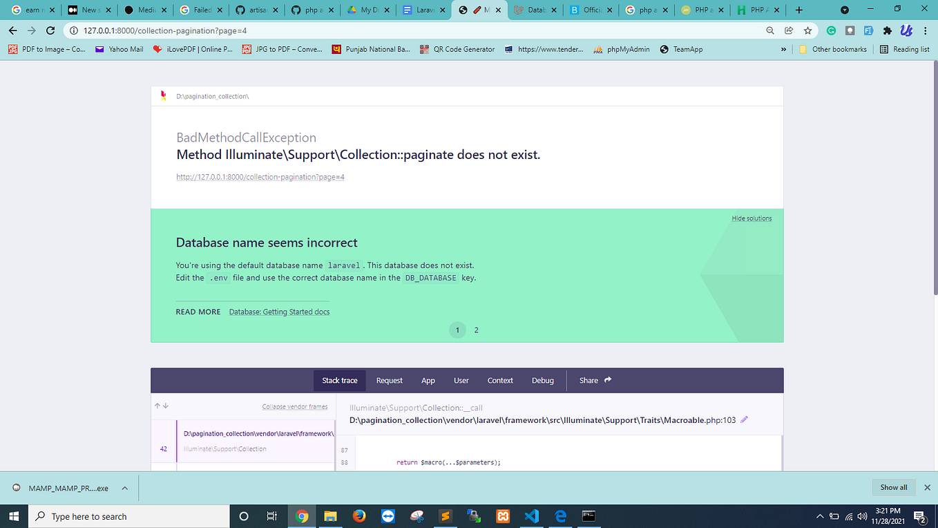 How to use Paginate on collection instances.... https://medium.com/@laravel.ujjwal/pagination-in ...