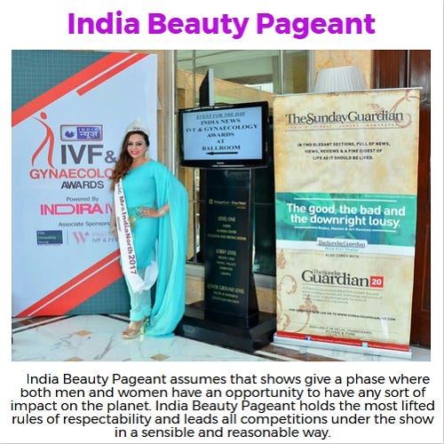 Mrs India Gladrags Beauty Pageant has been very most desired contests ...