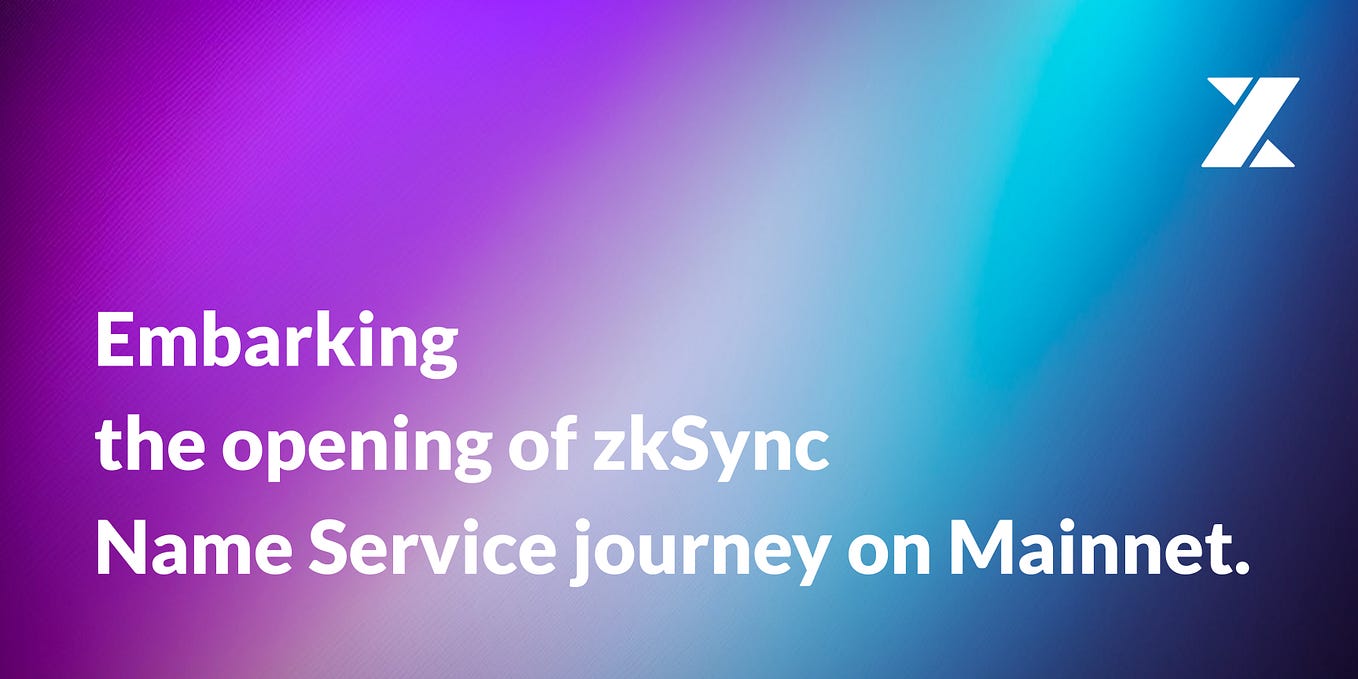 Fresh Start, Introducing the New ZKNS Update | by zkSync Name Service (zkNS) | Medium