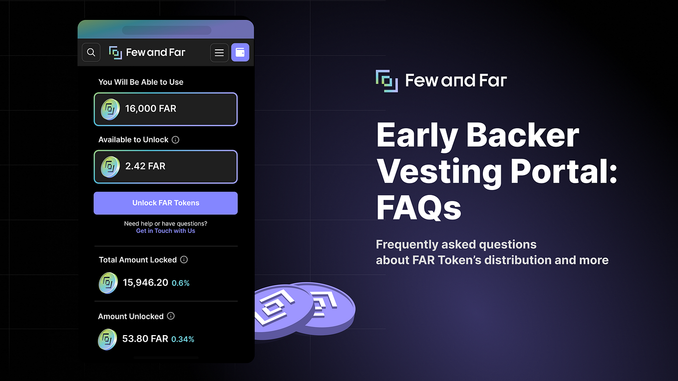 FAR Token Design (aka Tokenomics): A Closer Look | by Few and Far (aka ...