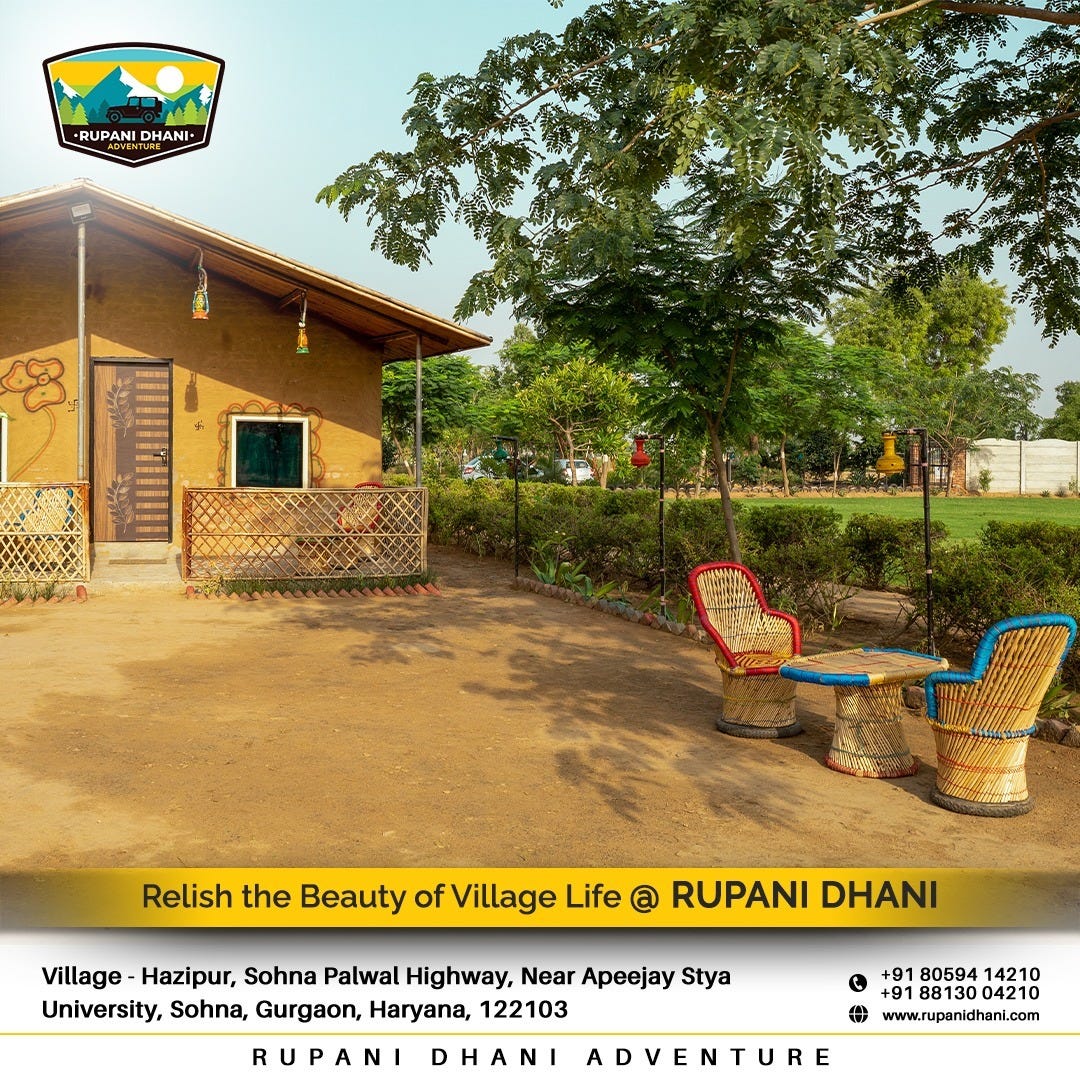 activity resorts in haryanaRupani Dhani: A Haryana Activity Resort With ...