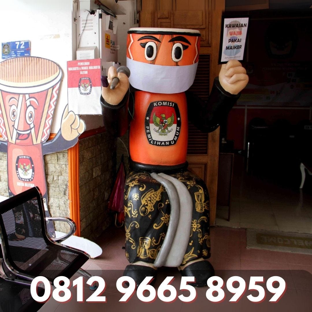 0812–9665–8959 Jasa Pembuatan Kostum Maskot KPU Bangka Belitung Untuk ...