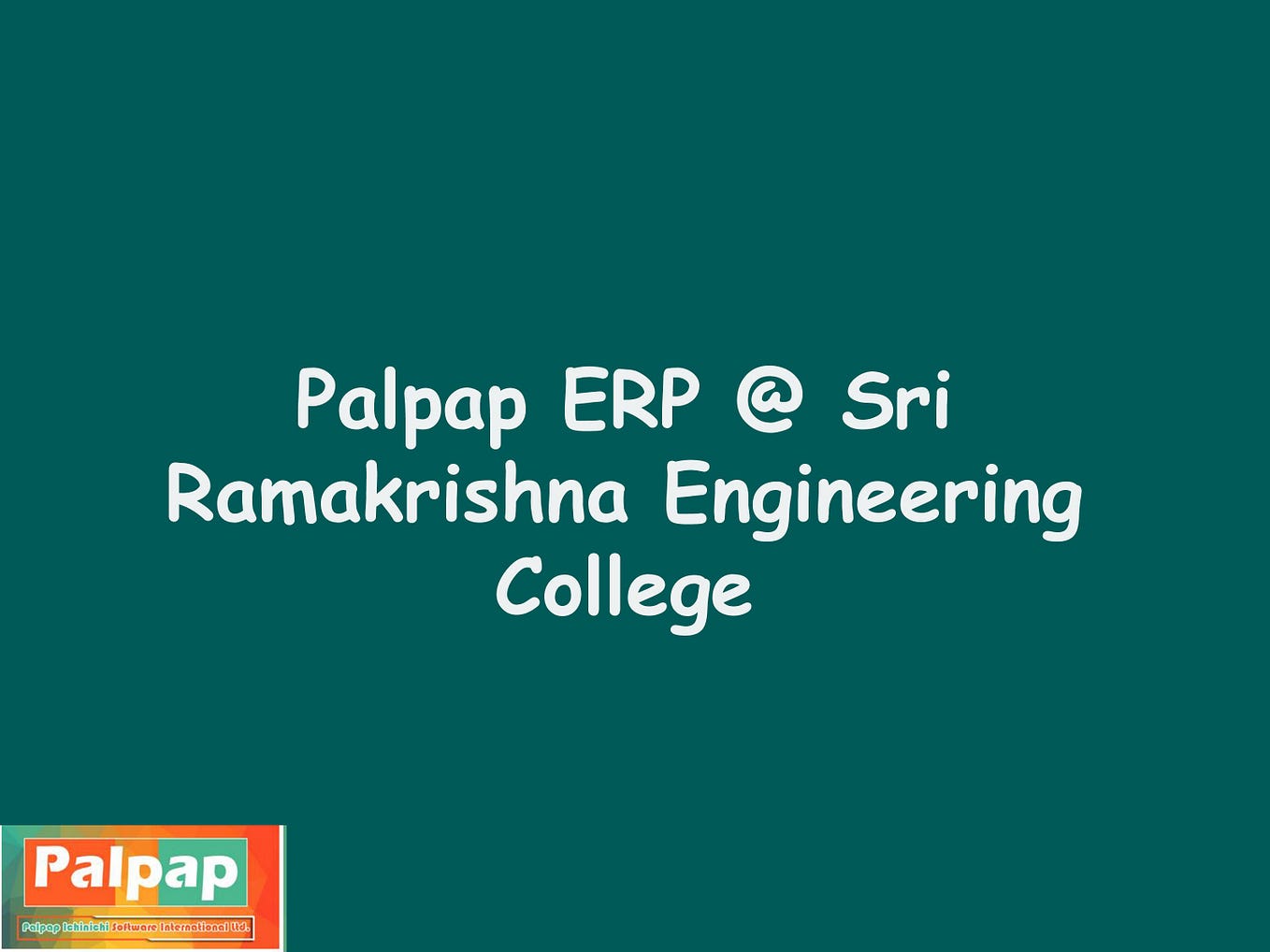 PALPAP ERP @ MAM COLLEGE OF ENGINEERING AND TECHNOLOGY. | by P Senthil ...