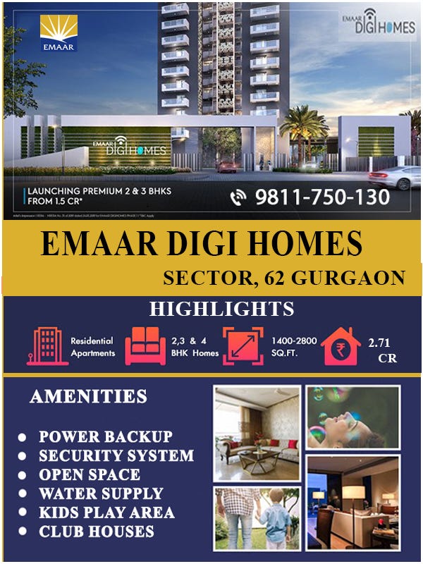 Emaar digi Homes Gurgaon — Emaar digi homes | by emaar digihomes | Medium