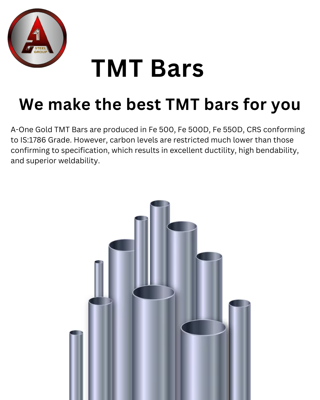 TMT Bars-A ONE STEEL GROUP - A-ONE GOLD STEEL - TMT Bars Manufacturers ...