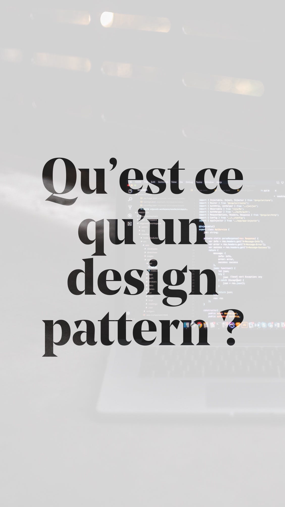 Qu’est ce qu’un design pattern ?. Depuis les débuts de l’informatique ...
