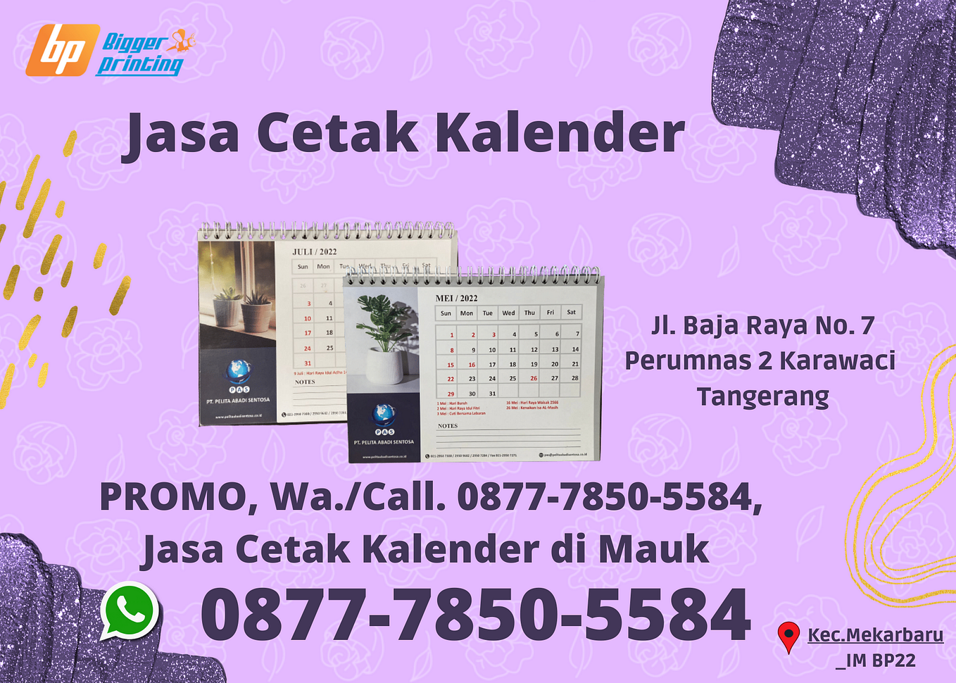 PROMO, Wa./Call. 0877-7850-5584, Percetakan Kalender di Kresek KLIK https://wa.me/6287778505584 ...