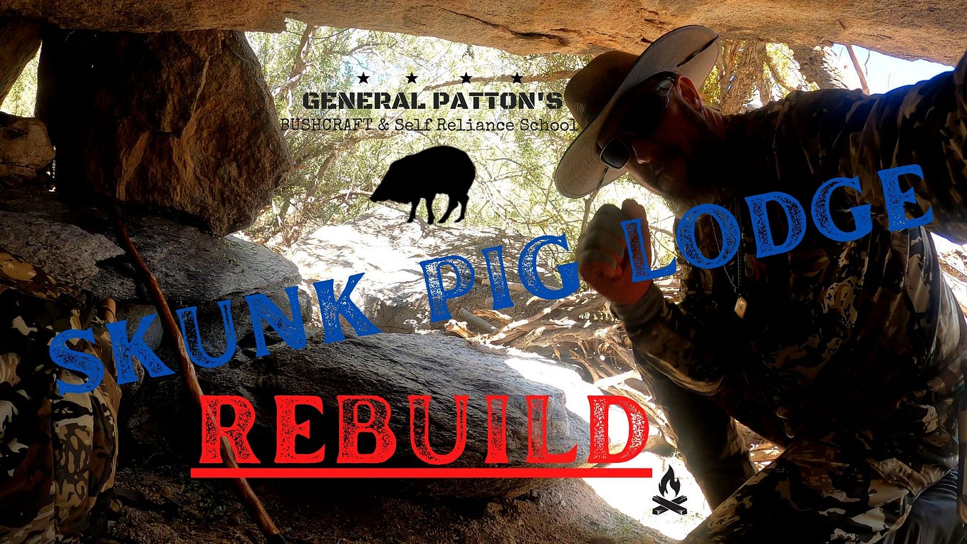 Skunk Pig Lodge — Survival Shelter | by General Patton's Bushcraft | Medium
