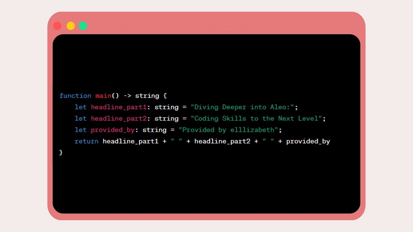 Getting Started With Coding on Aleo | by Ellliza_beth | Medium