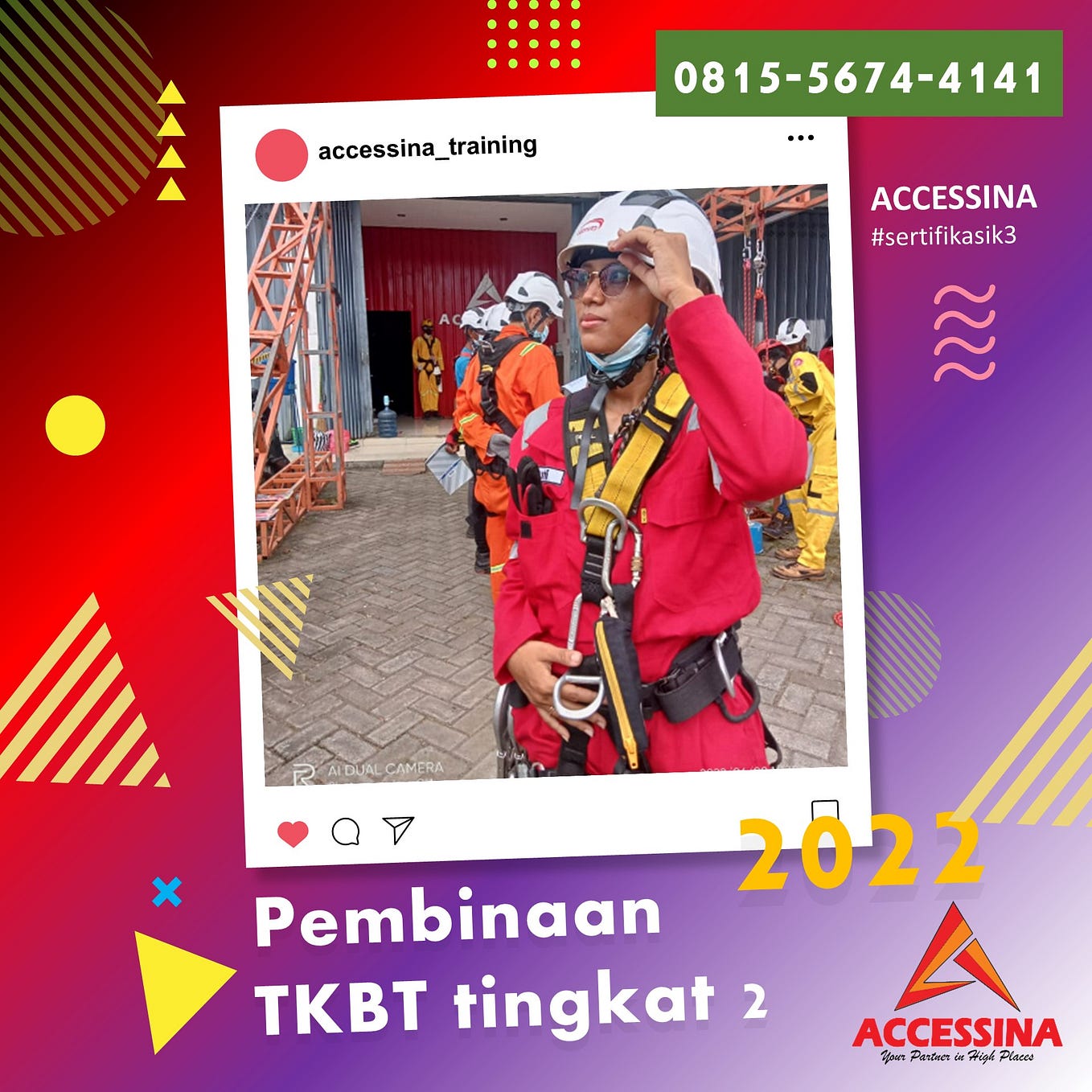 Call WA : +62 815–5674–4141 Training K3 TKBT 2 Medan Sertifikat ...