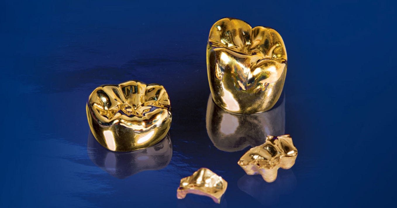 Gold Teeth Crowns