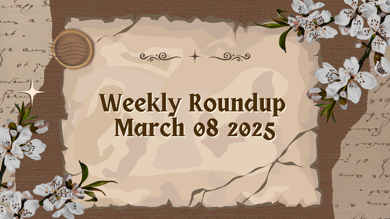 Weekly Roundup — March 24. Oops I forgot last weeks roundup and… | by ...