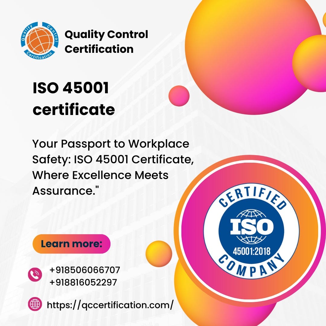 ISO 45001 Certificate | QC Certification - Jaiprajapati - Medium