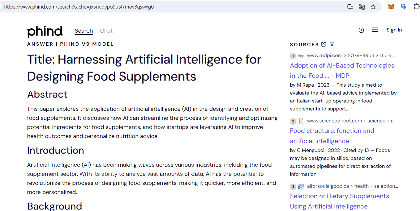 Harnessing Artificial Intelligence for Designing Food Supplements | by masood masood | Medium