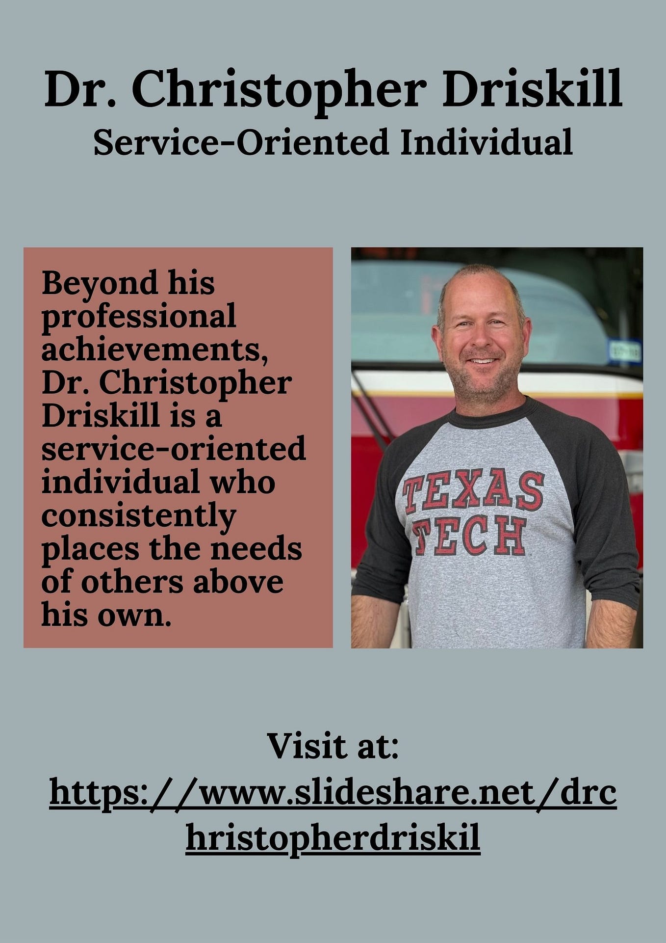 Dr. Christopher Driskill — A Service-Minded Individual - Dr ...