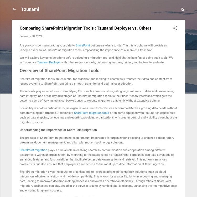 Understanding the Need for File Migration Tools : A Comprehensive Guide - Tzunami - Medium