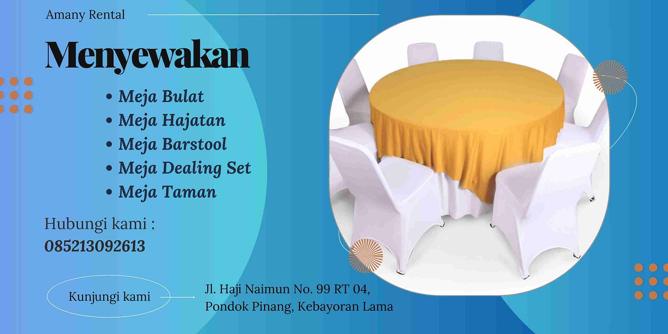 Sewa Meja Makan Beradab Pengantin | by Amany Rental | Apr, 2024 | Medium
