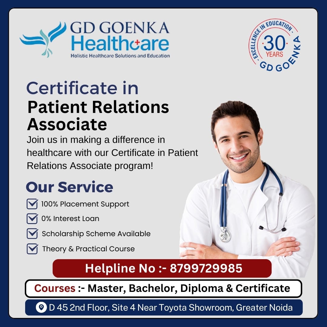 Admission is now OPEN for our B.Voc in Patient Care Management program ...