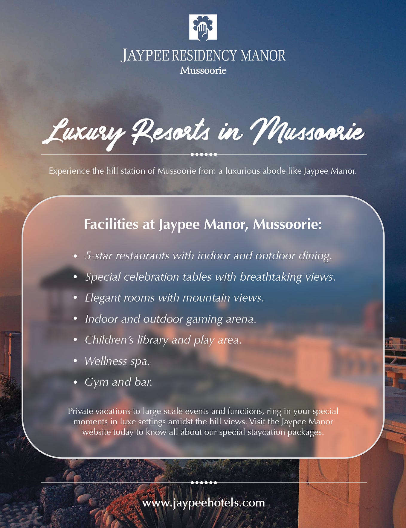 Best Luxury Hotels In Mussoorie - Jaypeehotels - Medium