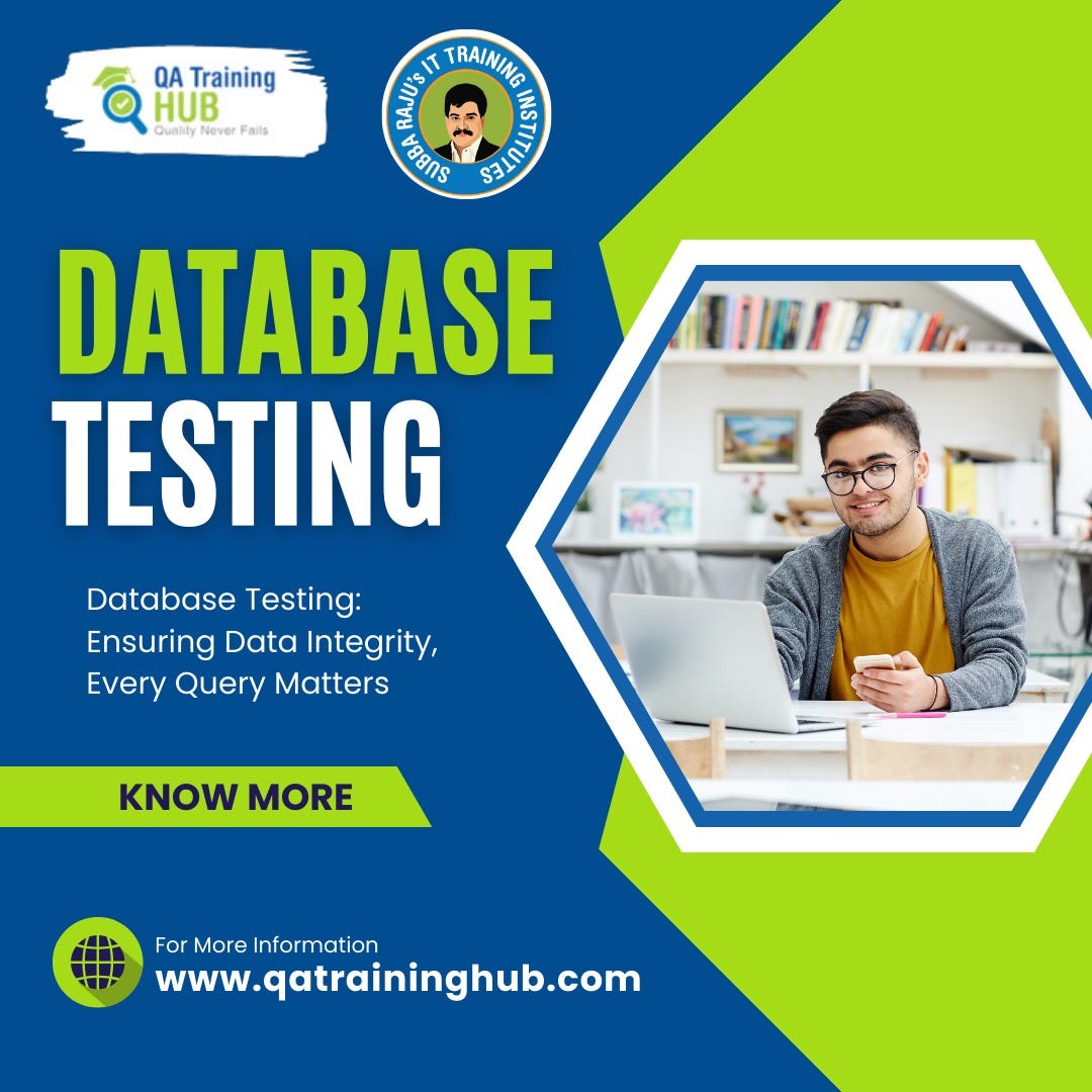 Database Testing Training Embark On A Transformative Journey With