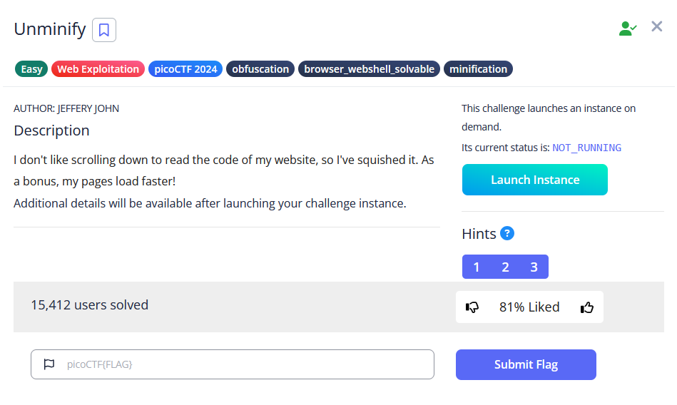 picoCTF | Web Exploitation - ANSARY - Medium