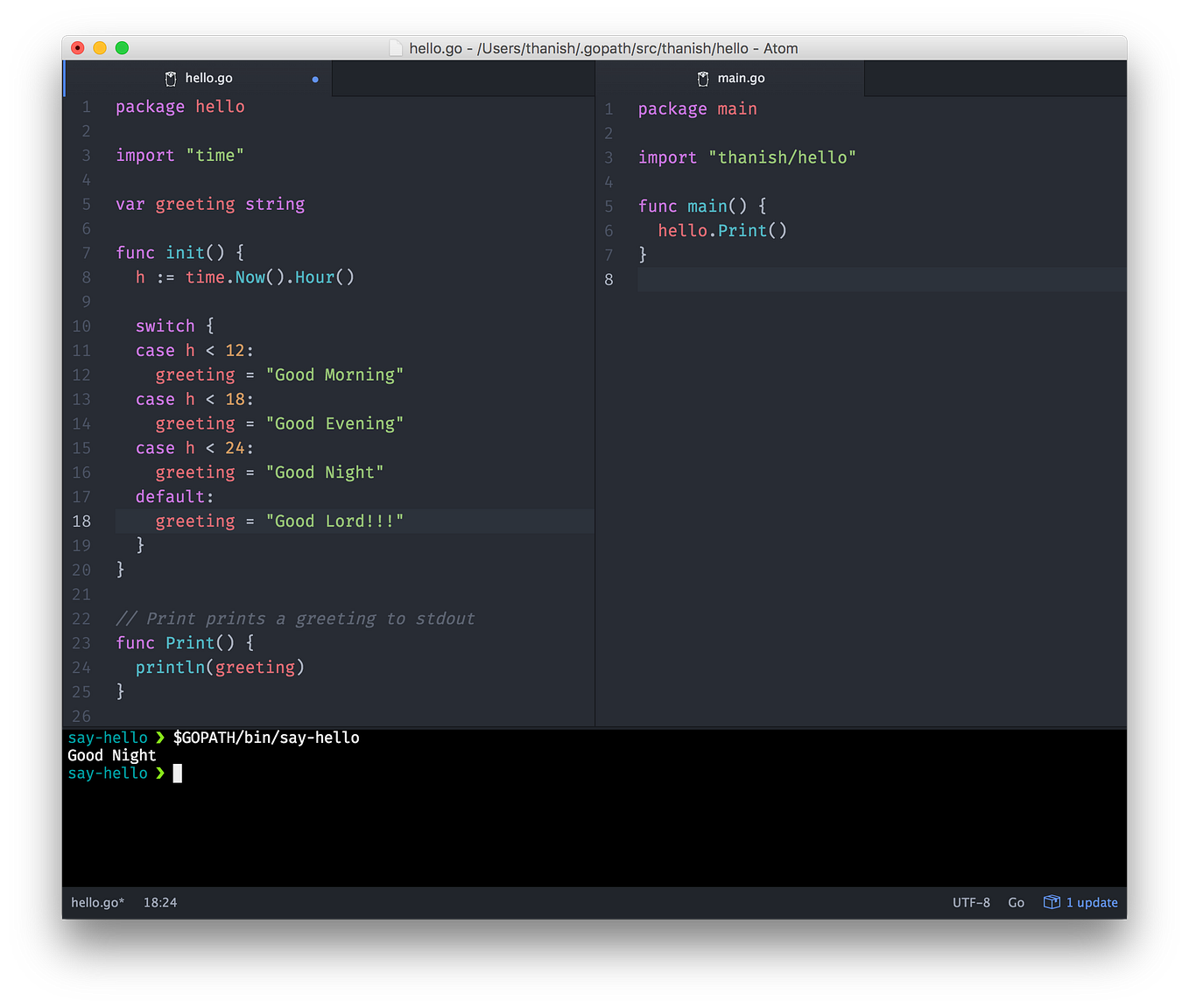 Using multiple GOPATHs. The GOPATH environment variable… | by @mnmtanish | Bad Code | Medium
