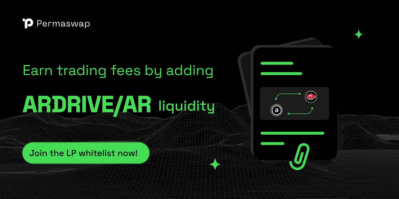 New trading pair listed - 🐘Permaswap - Medium