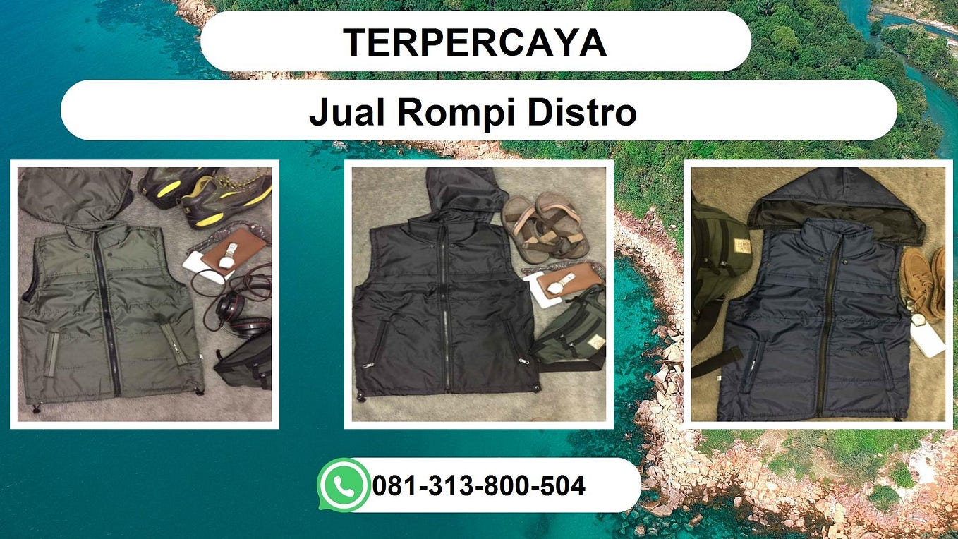 TERMURAH, WA 081–313–800–504 PRODUSEN Rompi Parasut Pria Bone Bolango ...