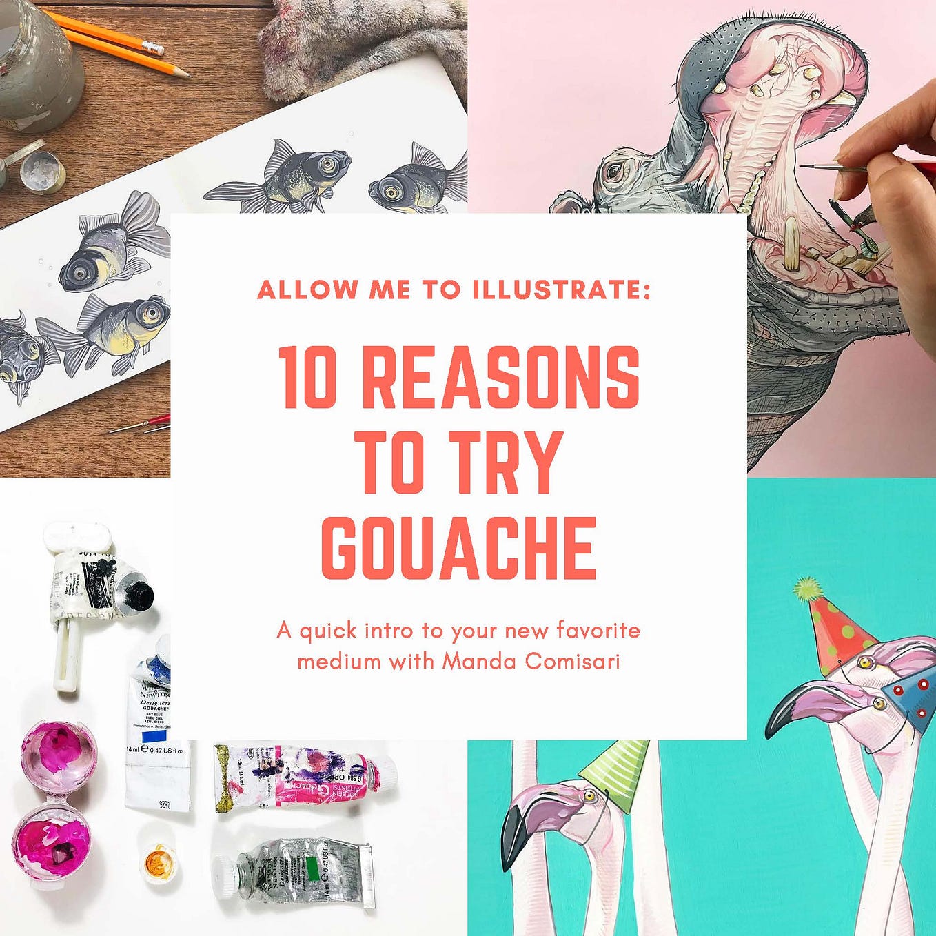 An Introduction to Gouache Techniques | by Manda Comisari | Counter ...