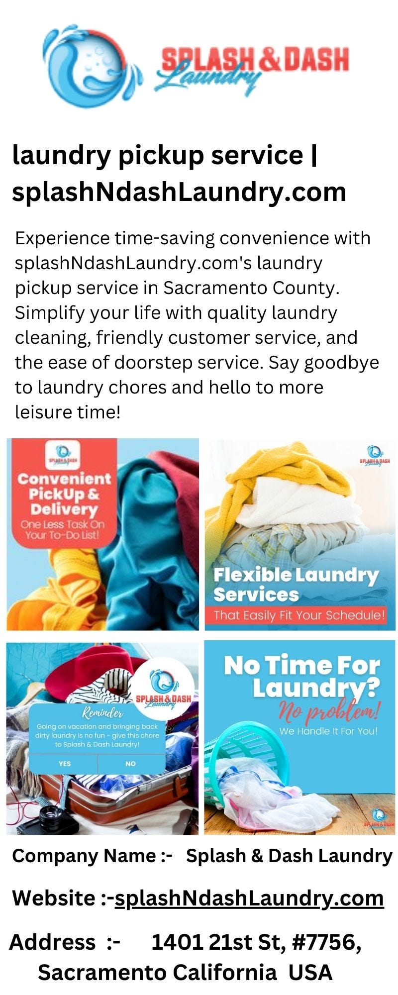 clothes laundry service | splashNdashLaundry.com - Splash & Dash ...